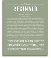 Reginald | Name Art Print – Name Stories