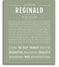 Reginald Personalized Name Meaning Art Prints – Name Stories