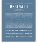 Reginald | Name Art Print – Name Stories