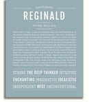 Reginald | Name Art Print – Name Stories