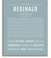 Reginald | Name Art Print – Name Stories
