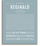 Reginald | Name Art Print – Name Stories