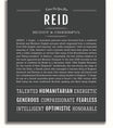 Reid Personalized Name Meaning Art Prints – Name Stories