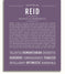 Reid Personalized Name Meaning Art Prints – Name Stories