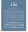 Reid Personalized Name Meaning Art Prints – Name Stories