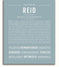 Reid Personalized Name Meaning Art Prints – Name Stories