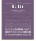 Reilly Personalized Name Meaning Art Prints – Name Stories