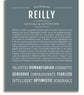 Reilly Personalized Name Meaning Art Prints – Name Stories