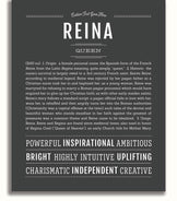 Reina | Name Art Print – Name Stories