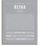 Reina Personalized Name Meaning Art Prints – Name Stories