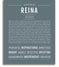 Reina Personalized Name Meaning Art Prints – Name Stories