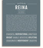 Reina | Name Art Print – Name Stories