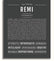 Remi Personalized Name Meaning Art Prints – Name Stories