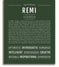 Remi (female) | Name Art Print – Name Stories