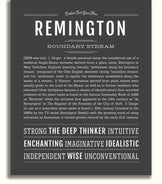 Remington (female) | Name Art Print – Name Stories
