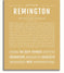 Remington (female) | Name Art Print – Name Stories