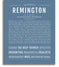 Remington Personalized Name Meaning Art Prints – Name Stories