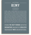Remy (male) | Name Art Print – Name Stories