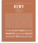 Remy (male) | Name Art Print – Name Stories