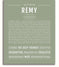 Remy (male) | Name Art Print – Name Stories