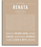 Renata | Name Art Print – Name Stories