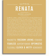 Renata | Name Art Print – Name Stories