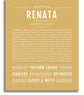 Renata | Name Art Print – Name Stories