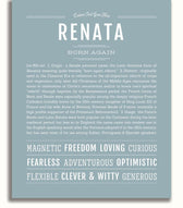Renata | Name Art Print – Name Stories