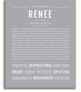 Renee | Name Art Print – Name Stories