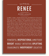 Renee | Name Art Print – Name Stories