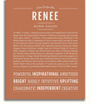 Renee | Name Art Print – Name Stories
