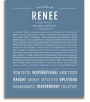 Renee | Name Art Print – Name Stories