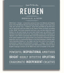 Reuben | Name Art Print – Name Stories