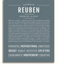 Reuben | Name Art Print – Name Stories