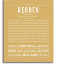 Reuben | Name Art Print – Name Stories