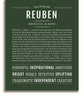 Reuben | Name Art Print – Name Stories