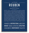 Reuben | Name Art Print – Name Stories