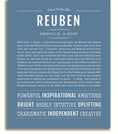 Reuben | Name Art Print – Name Stories