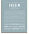 Reuben | Name Art Print – Name Stories