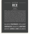 Rex | Name Art Print – Name Stories