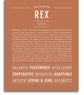Rex | Name Art Print – Name Stories