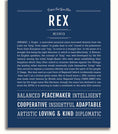 Rex | Name Art Print – Name Stories