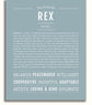 Rex | Name Art Print – Name Stories