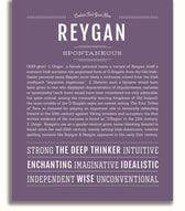 Reygan | Name Art Print – Name Stories