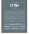 Reyna | Name Art Print – Name Stories