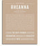 Rheanna | Name Art Print – Name Stories