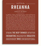 Rheanna | Name Art Print – Name Stories