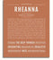 Rheanna | Name Art Print – Name Stories