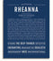 Rheanna | Name Art Print – Name Stories