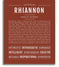 Rhiannon Personalized Name Meaning Art Prints – Name Stories